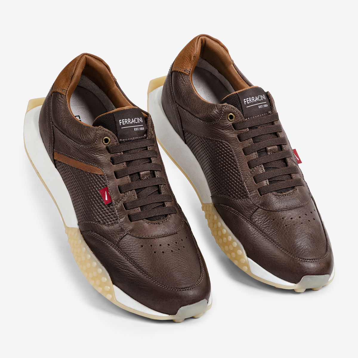 Sneaker Masculino Marrom Café Racer | Ferracini